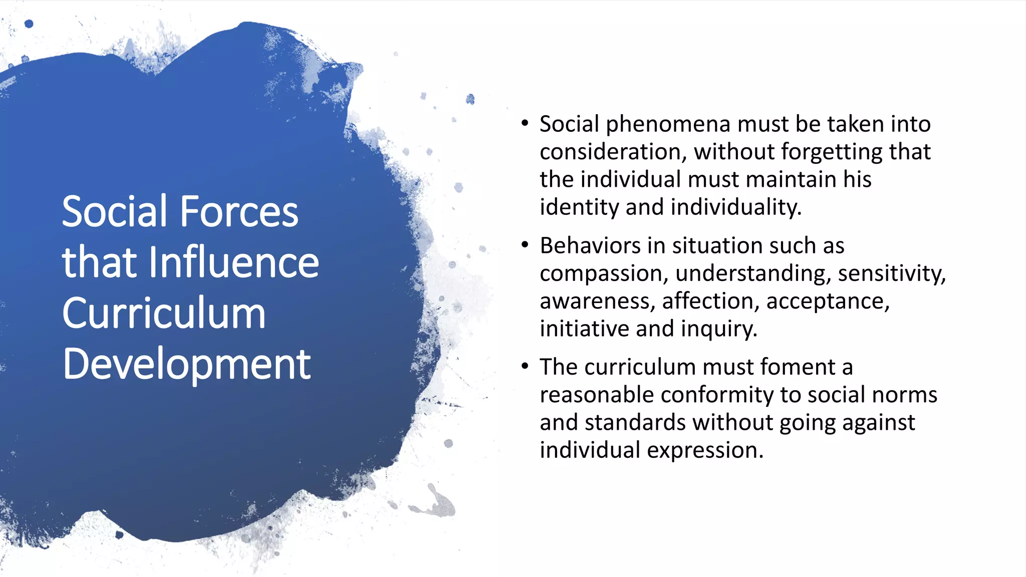 Sociological Dimensions in Curriculum Development | PPTX