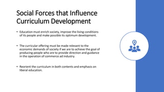 Sociological Dimensions in Curriculum Development | PPTX