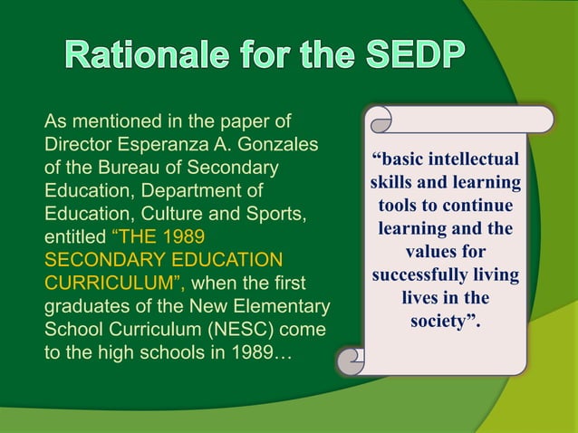 Curriculum Development-SEDP | PPTX