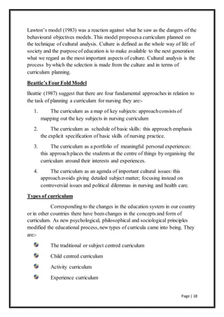 Curriculum Development | DOC