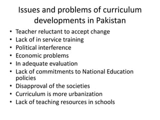 Curriculum development and instrucation | PPTX