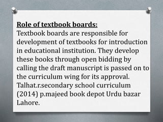 Curriculum development at elementry and secondary level | PPTX