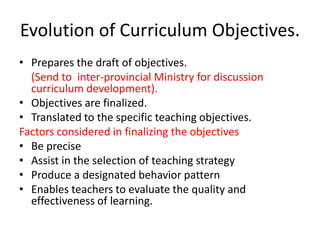 Curriculum development at primary and secondary level | PPTX