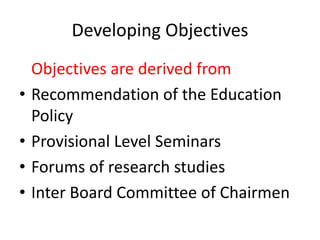 Curriculum development at primary and secondary level | PPTX