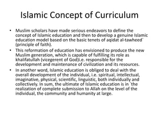 Curriculum development in Islamic perspective | PPTX