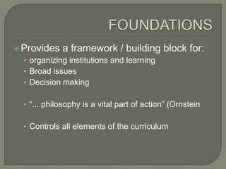 Curriculum Development Overview / FOUNDATIONS | PPTX