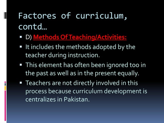 Elements Of Curriculum Development | PPTX