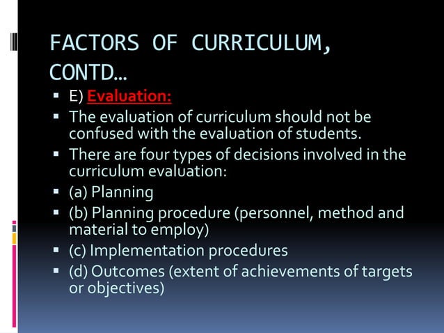 Elements Of Curriculum Development | PPTX