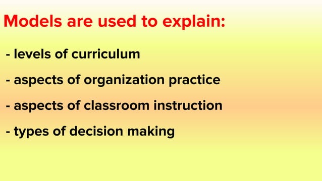 Curriculum development Process Models.pptx | Primary Education | Education