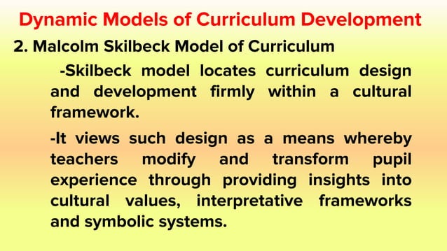 Curriculum development Process Models.pptx | Primary Education | Education