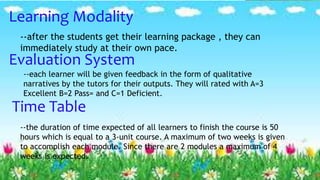 Curriculum development repport | PPTX