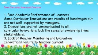 Curriculum development repport | PPTX