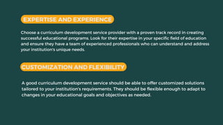Curriculum Development Services - Acadecraft | PPT