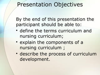 Curriculum development | PPT