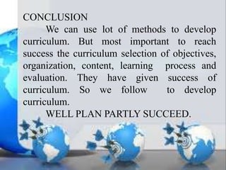 Curriculum developmnt | PPTX