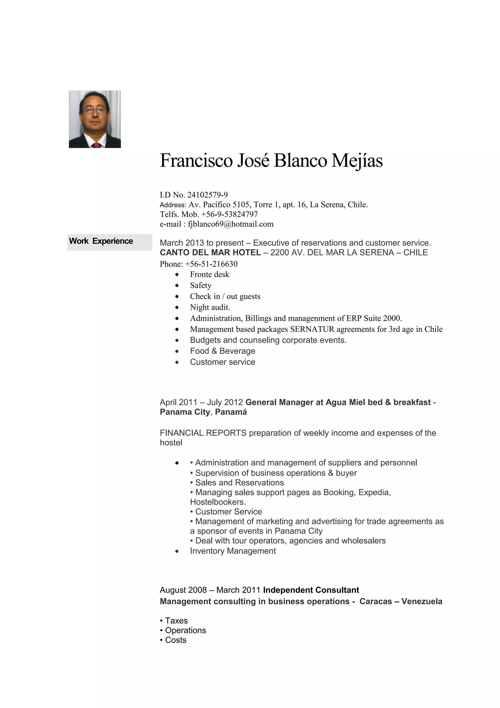 Curriculum english francisco blanco | PDF