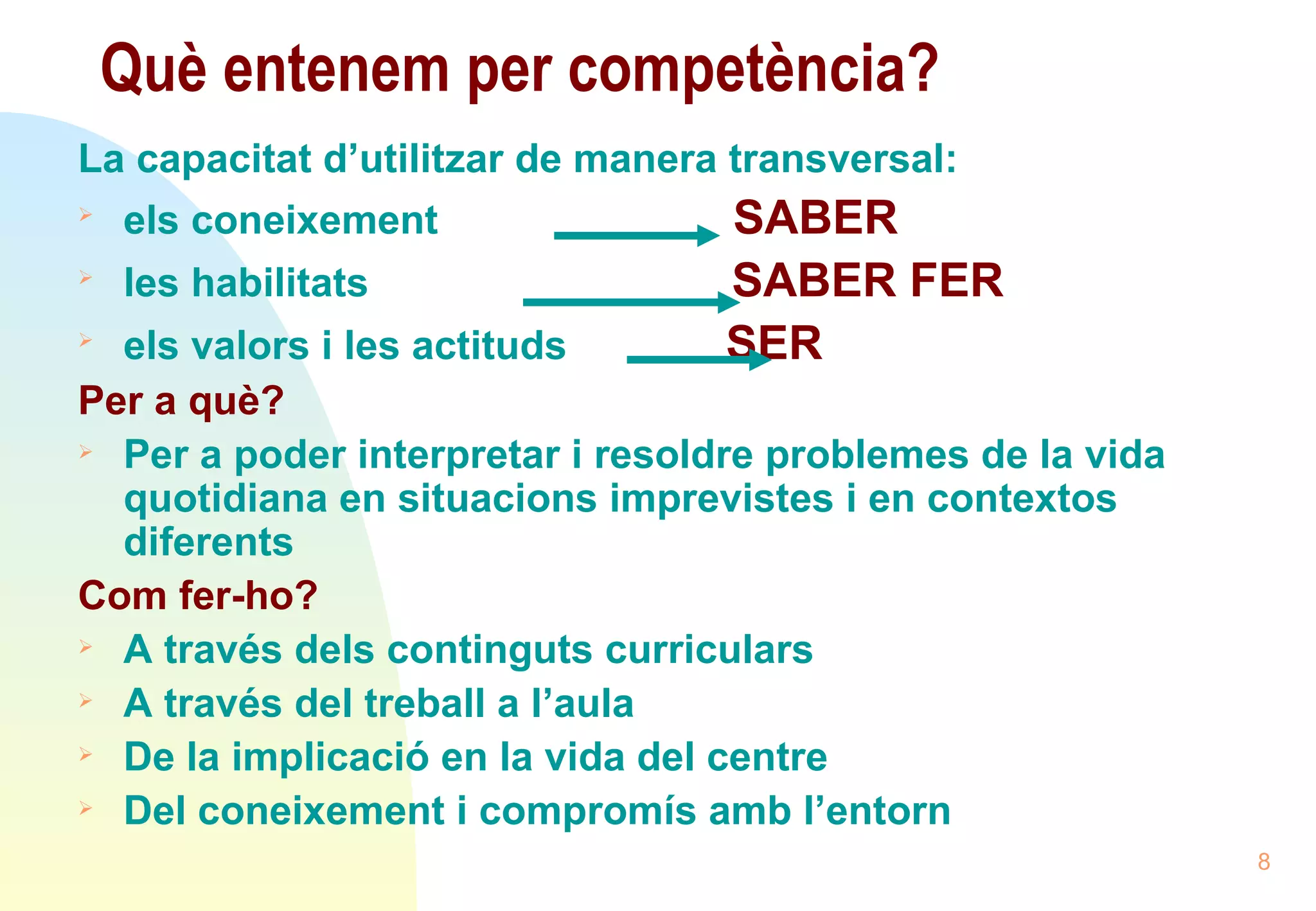 Curriculum Eso I Competencies Basiques | PPT