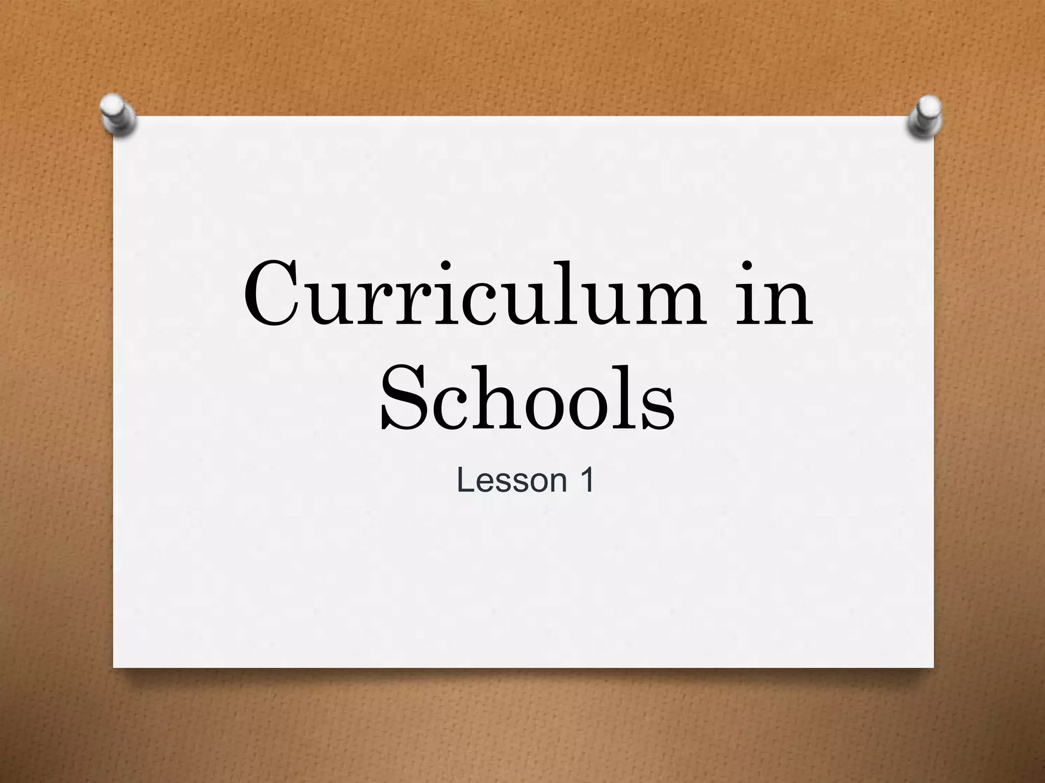 Curriculum Essentials | PPTX