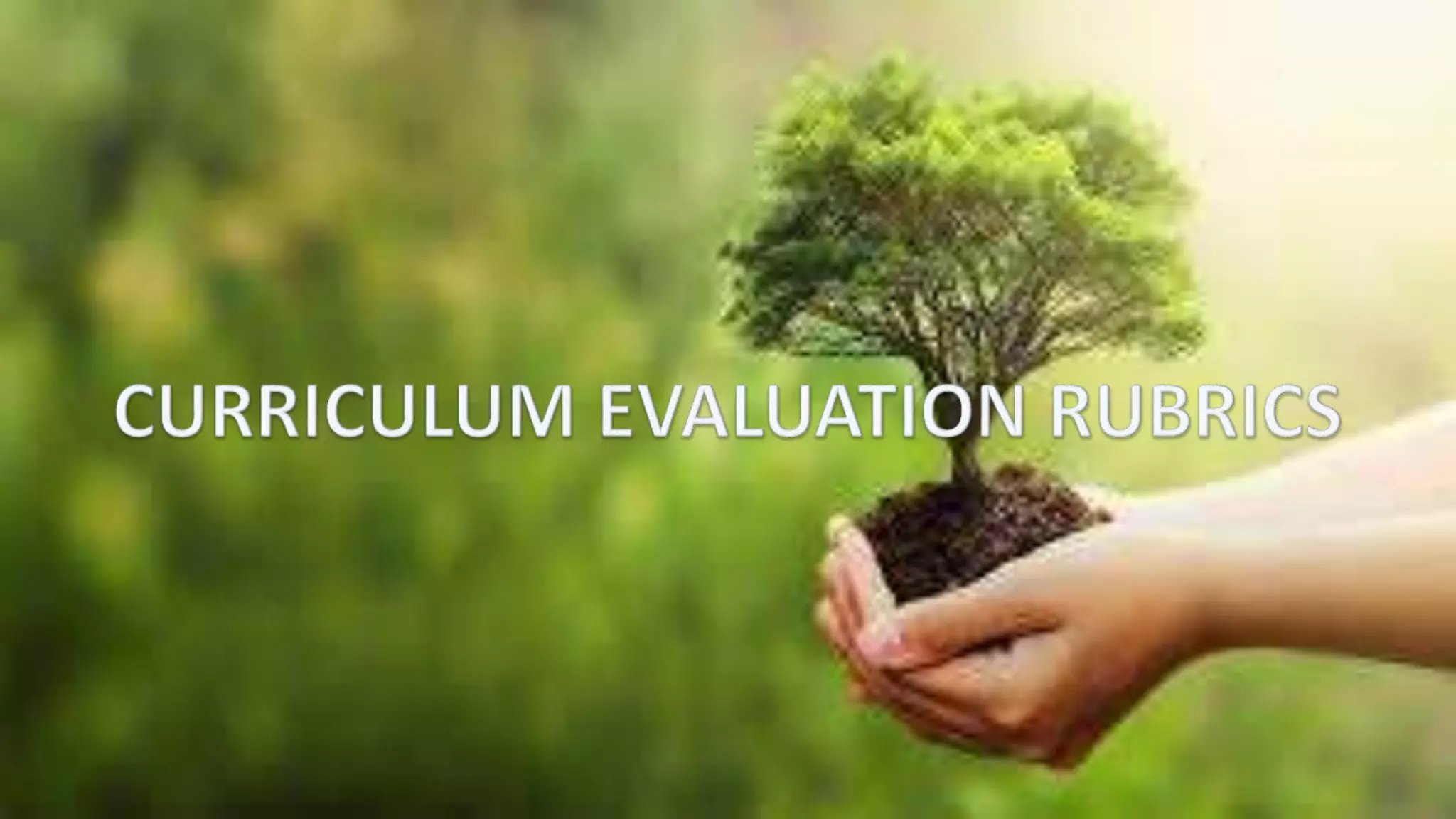 Curriculum evaluation rubrics | PPTX