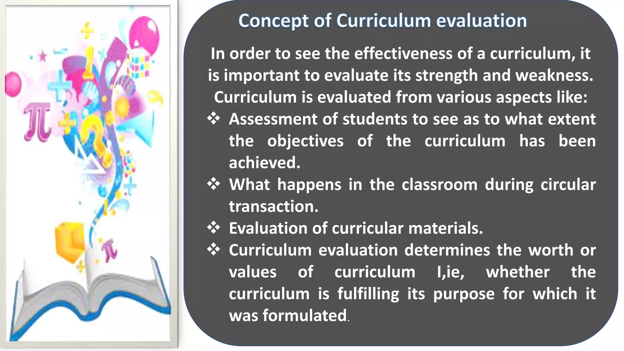 Curriculum evaluation rubrics | PPTX