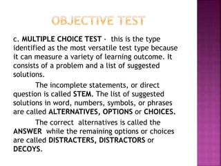 Curriculum evaluation through learning assessment | PPTX