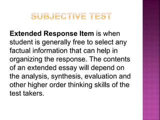 Curriculum evaluation through learning assessment | PPTX