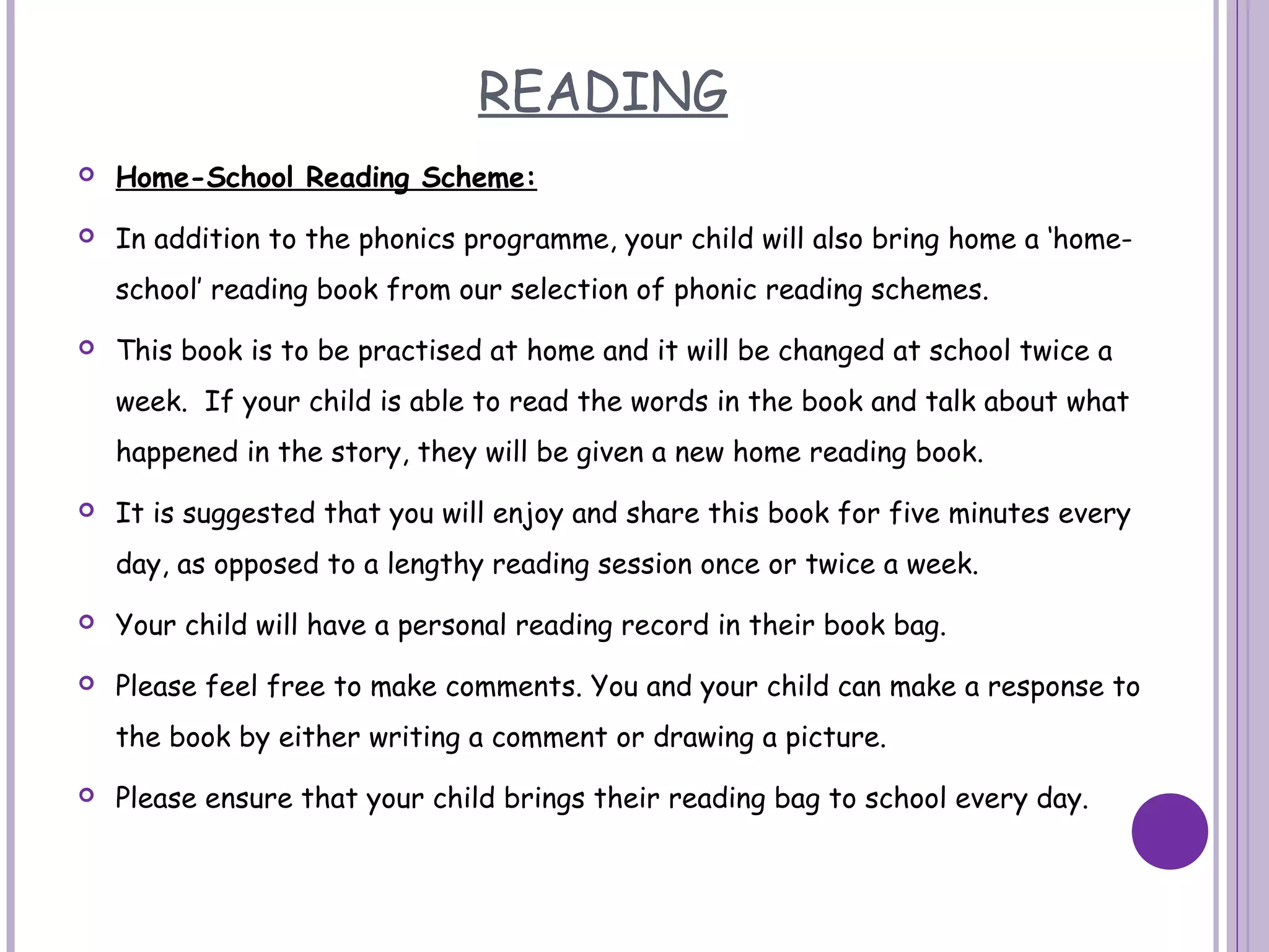 Reception Curriculum Evening Powerpoint | PPT