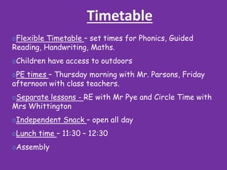 Curriculum evening pp reception | PPT