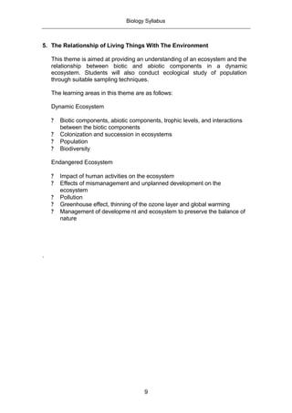 Curriculum for biology | PDF