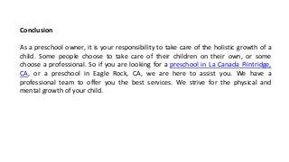 Curriculum for the Preschoolers | PPTX