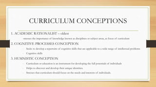CURRICULUM FOUNDATIONS, CONCEPTIONS AND ELEMENTS.pptx