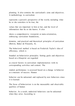 Curriculum FoundationsTaya Hervey-McNuttDr. Teresa Lao | DOCX ...