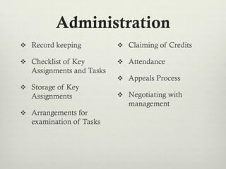 Role of the co-ordinator | PPT