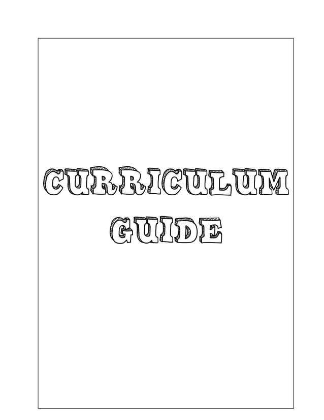 curriculum guide.pdf | Primary Education | Education