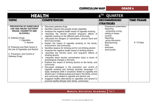 Curriculum Guide in Mapeh grade 8 bcbhbhdjghdhjbvhjfbvnbcnmv | PDF