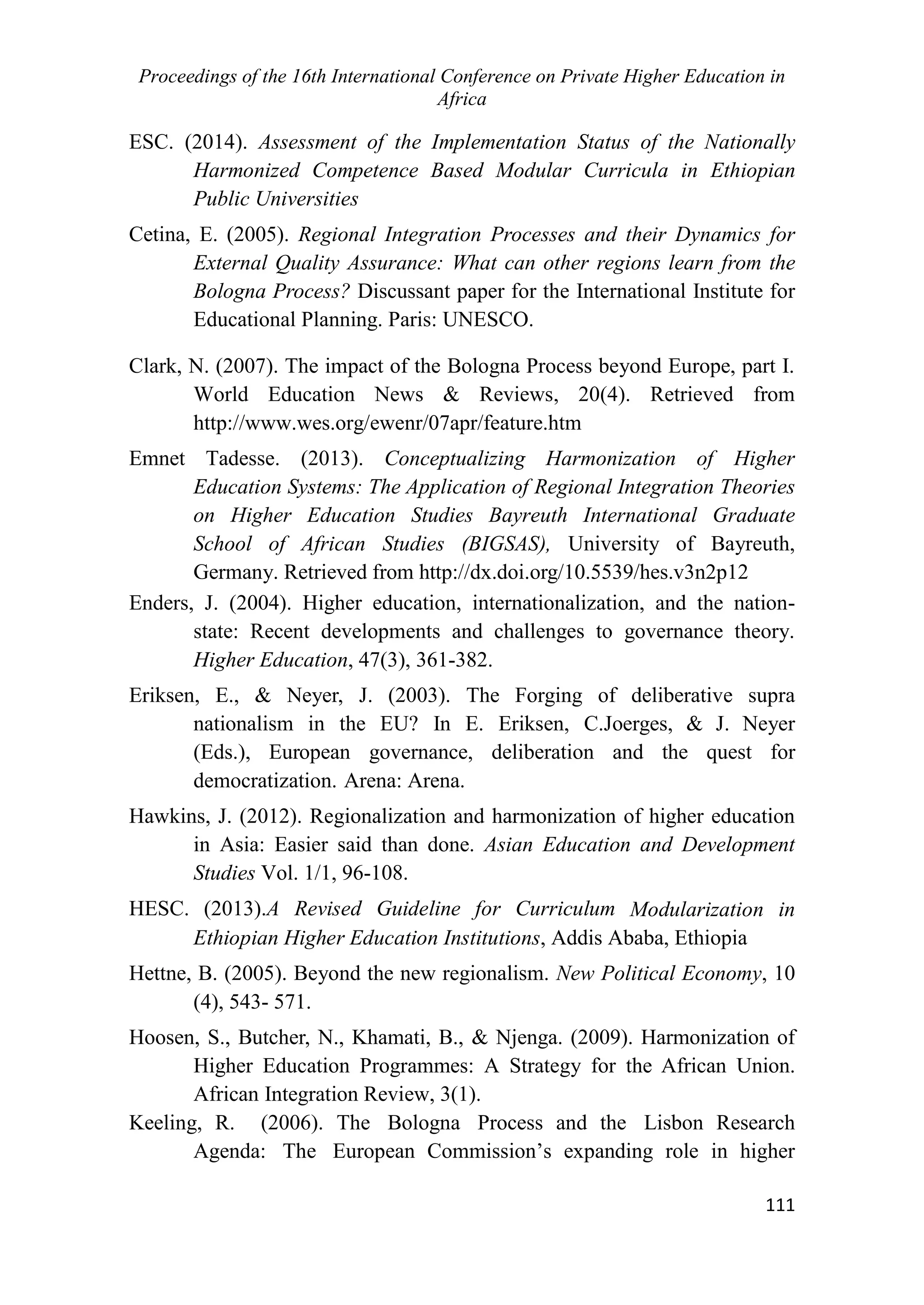 Curriculum harmonization in ethiopian public universities is it a step | PDF