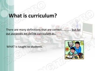 Curriculum, history and elements of curriculum | PPT
