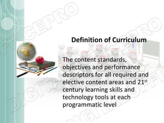 Curriculum, history and elements of curriculum | PPT