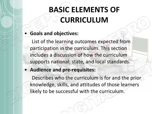 Curriculum, history and elements of curriculum | PPT | Free Download