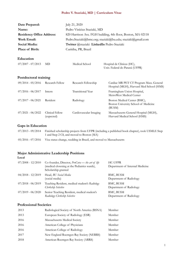 Curriculum Vitae | PDF