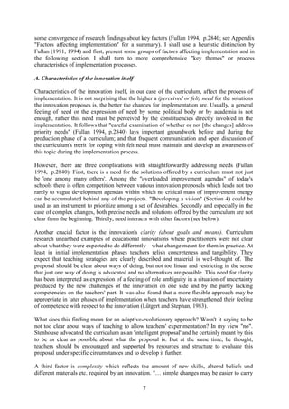 Curriculum implementation | PDF