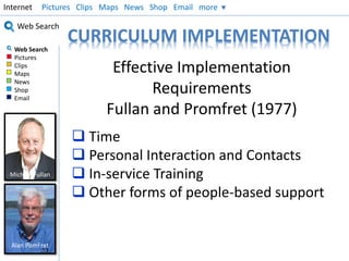Curriculum implementation | PPTX