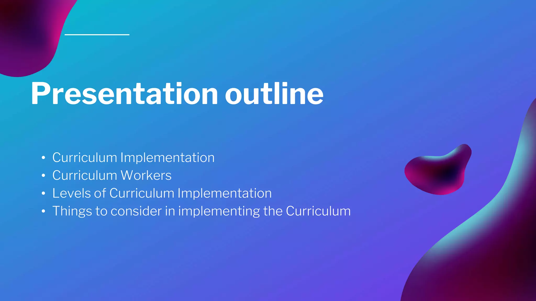 Curriculum implementation | PPTX