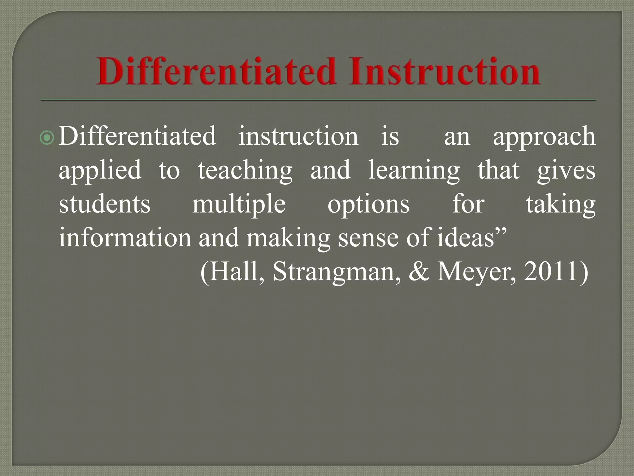 Curriculum (individualized instruction) | PPTX