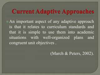 Curriculum (individualized instruction) | PPTX