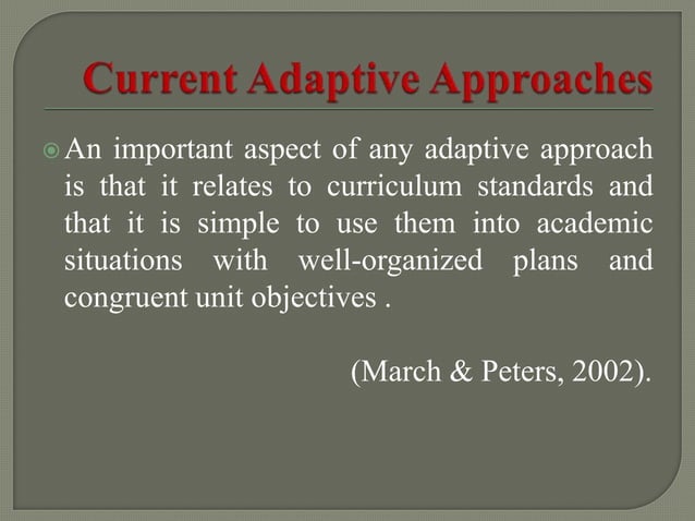 Curriculum (individualized instruction) | PPTX