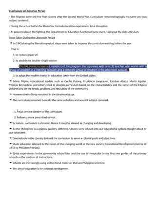 Curriculum in Liberation Period Liberation Period.docx