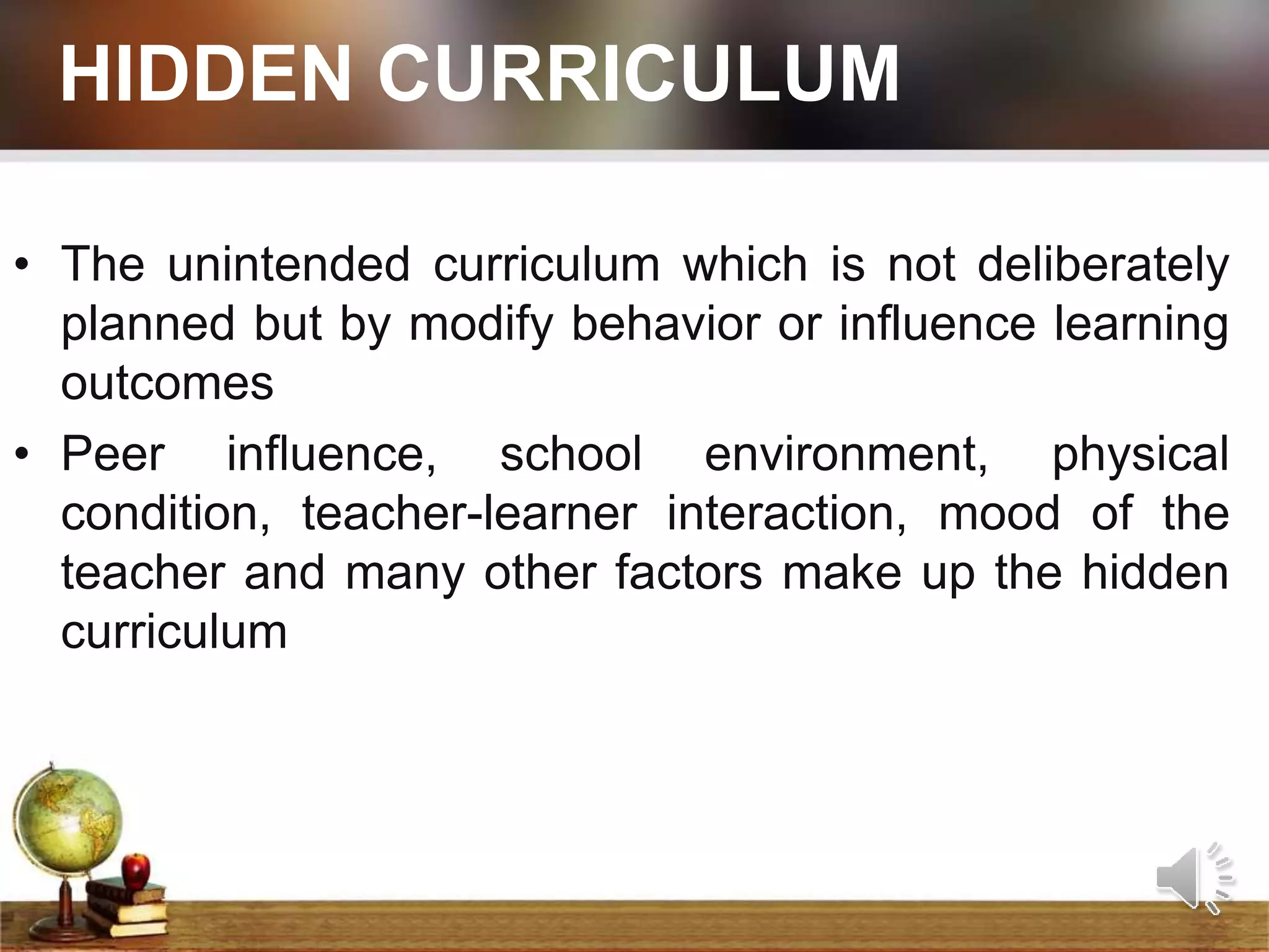 CURRICULUM IN SCHOOL | PPTX