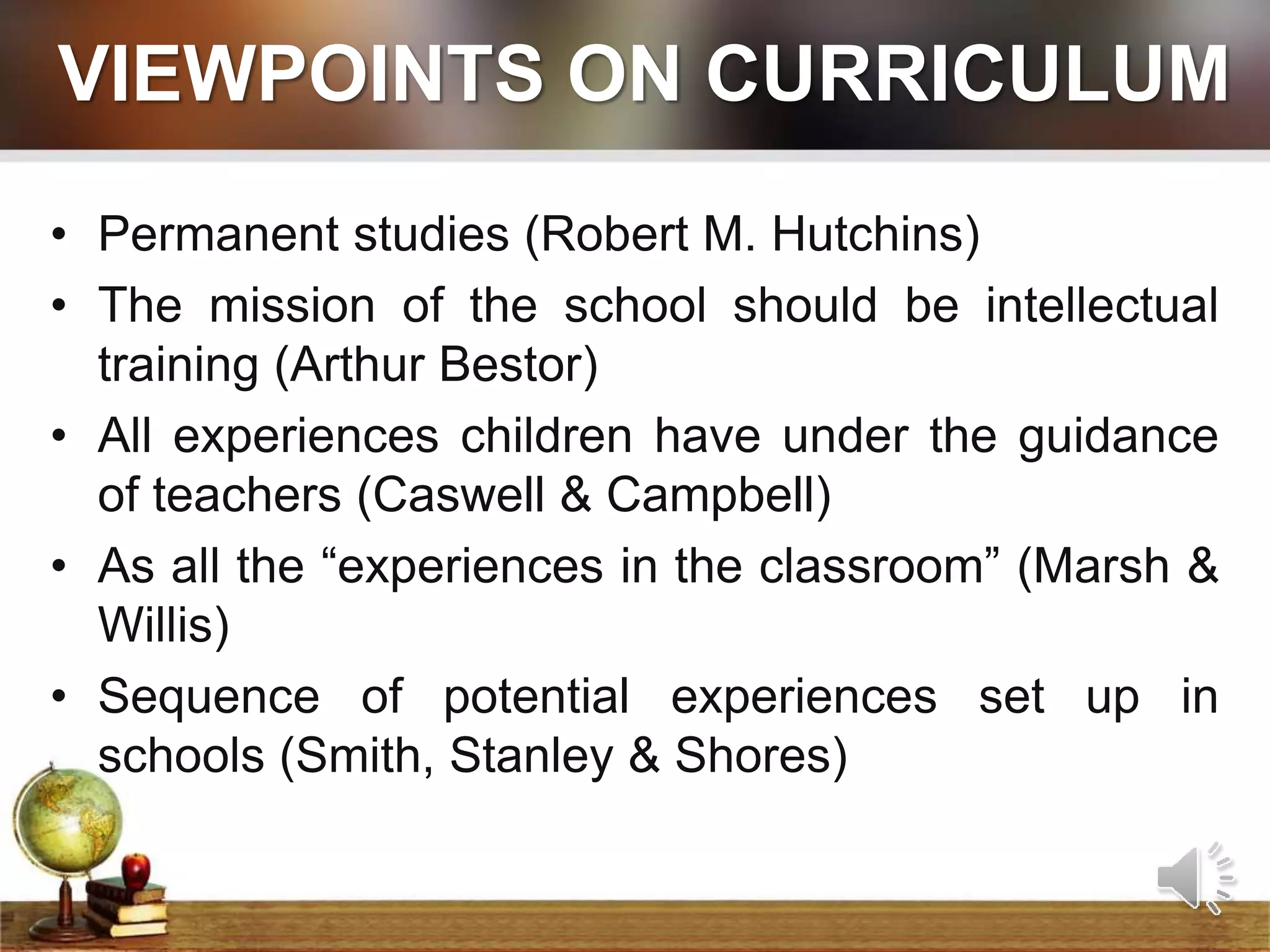 CURRICULUM IN SCHOOL | PPTX