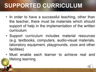 CURRICULUM IN SCHOOL | PPTX